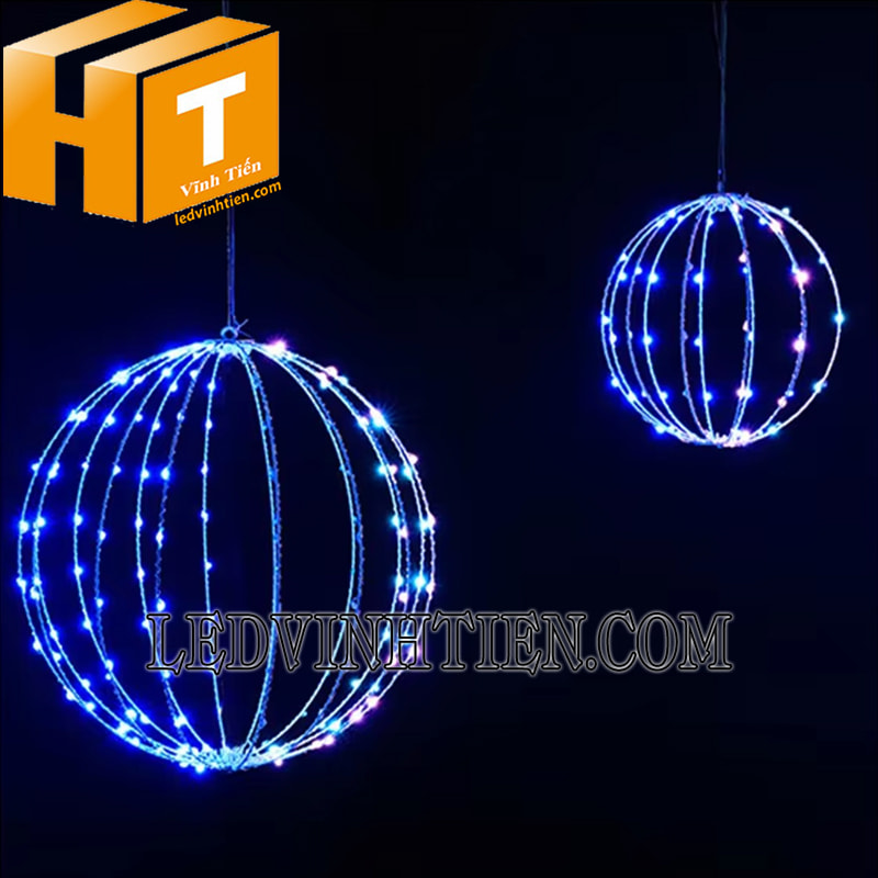 Đèn led thả hình quả cầu đủ màu siêu sáng - Ledvinhtien.com